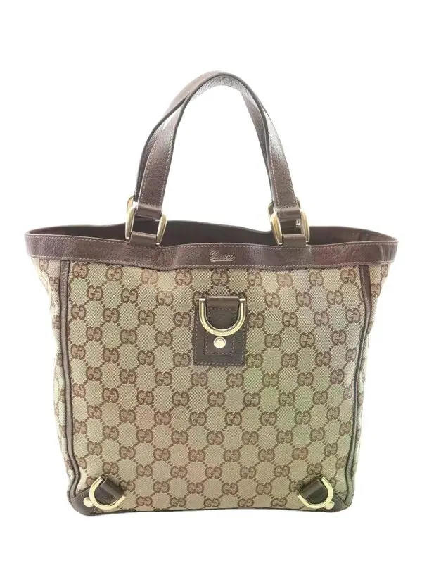 Gucci 2000s Abby Gg Canvas Tote Bag - Neutrals