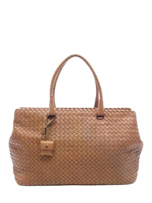 Bottega Veneta 2010s Large Intrecciato-leather Tote Bag - Brown