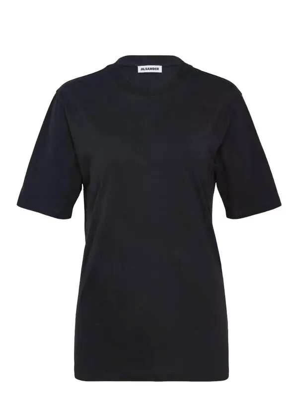 JIL SANDER Cotton Basic Short-sleeve T-shirt - Blue