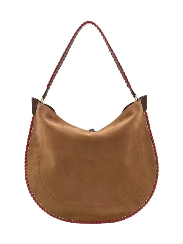 Isabel Marant Étoile Oskan Whipstitch Shoulder Bag - Brown