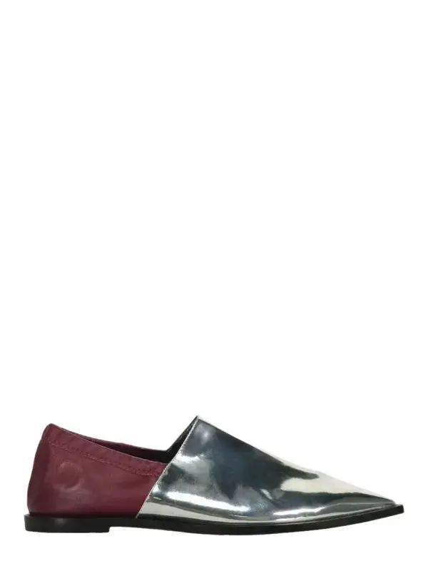 Cédric Charlier Pointed-toe Loafers - Silver