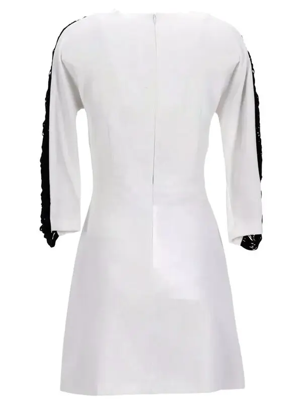 Sandro Fringe Side-sleeve Dress - White