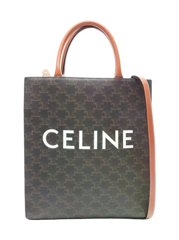 Celine Triomphe Vertical Tote Bag - Brown