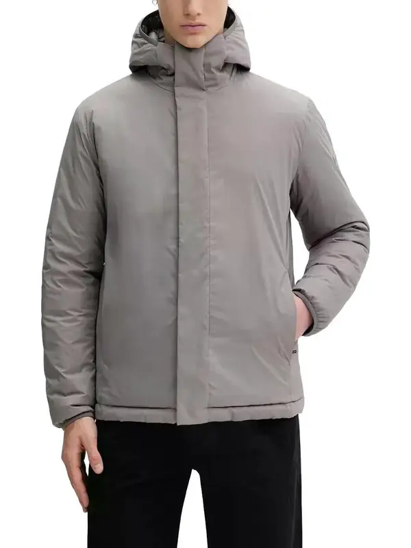 Marc O'polo Hooded Quilted Jacket - Grey