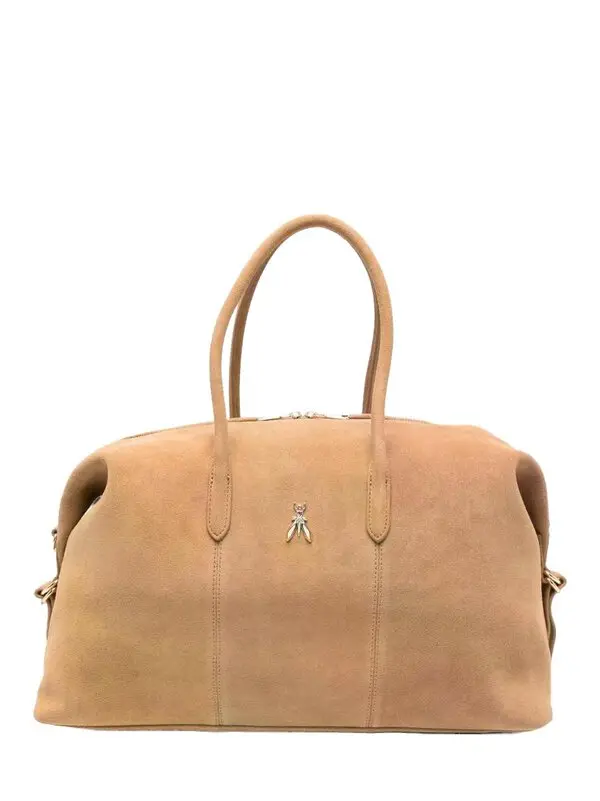 Patrizia Pepe Beige Suede Tote Bag - Neutrals