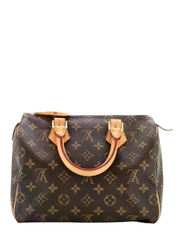 LOUIS VUITTON Speedy Handbag Monogram Canvas 25 Satchel - Brown