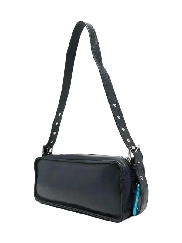 Patrizia Pepe Leather Shoulder Bag - Blue