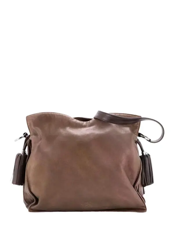 Loewe Flamenco Bag Leather Small Shoulder Bag - Brown
