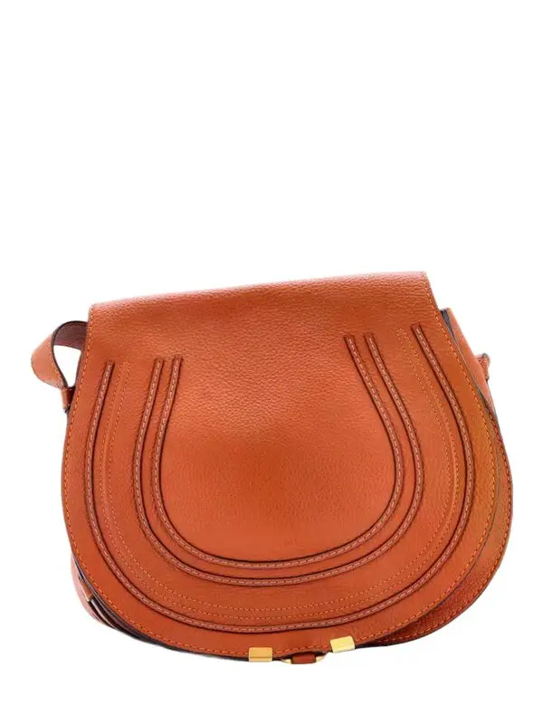 Chloé Marcie Leather Medium Crossbody Bag - Brown