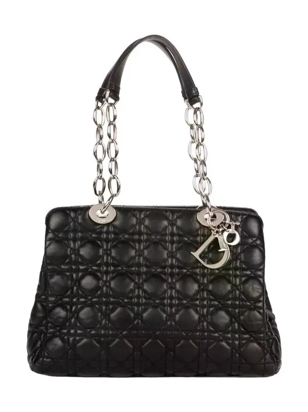Dior Medium Soft Shopping Tote Bag - Black
