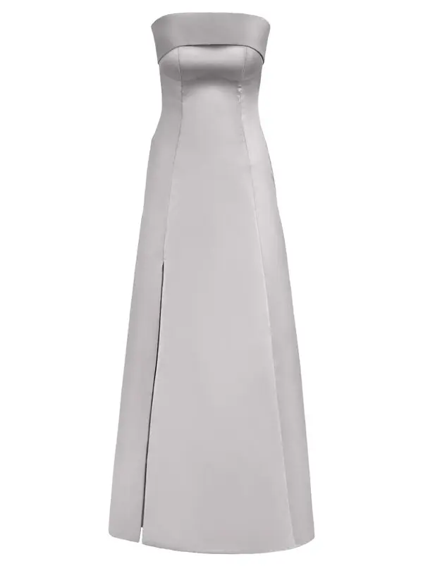 ANSE VICTORIN Irena Silk Dress Pearl - Grey