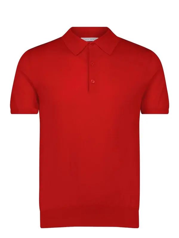 GEORGE PATRICK Candy Cashmere Polo Shirt - Red