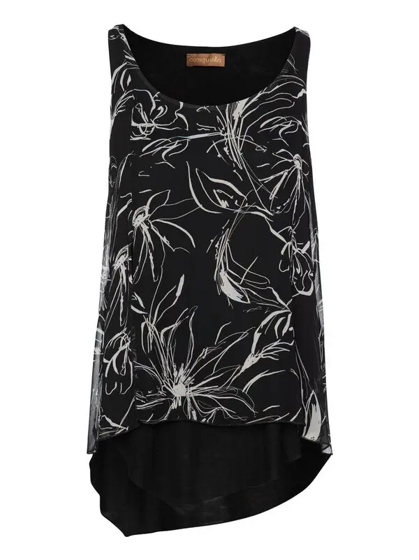 CONQUISTA Summer Layer Top - Black