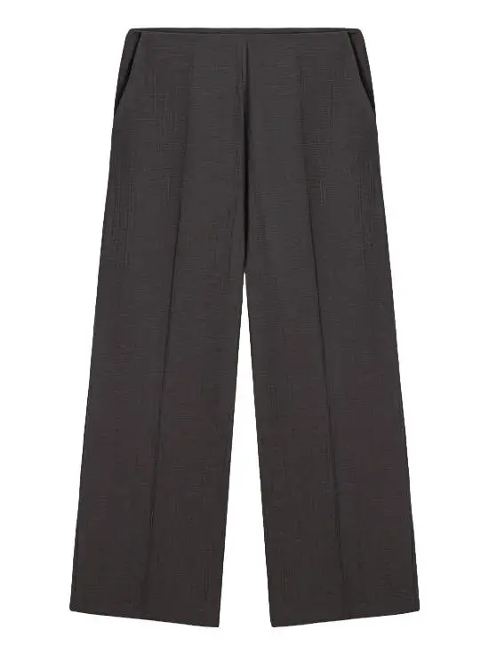 NOCTURNE Wide-leg Fluid Pants - Grey