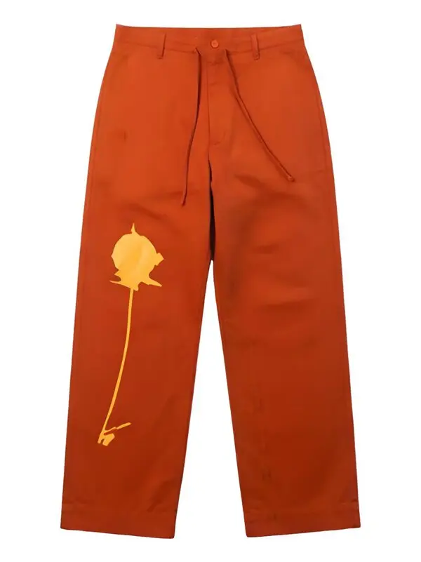 LILIA MUNN Organic Cotton Trouser - Orange