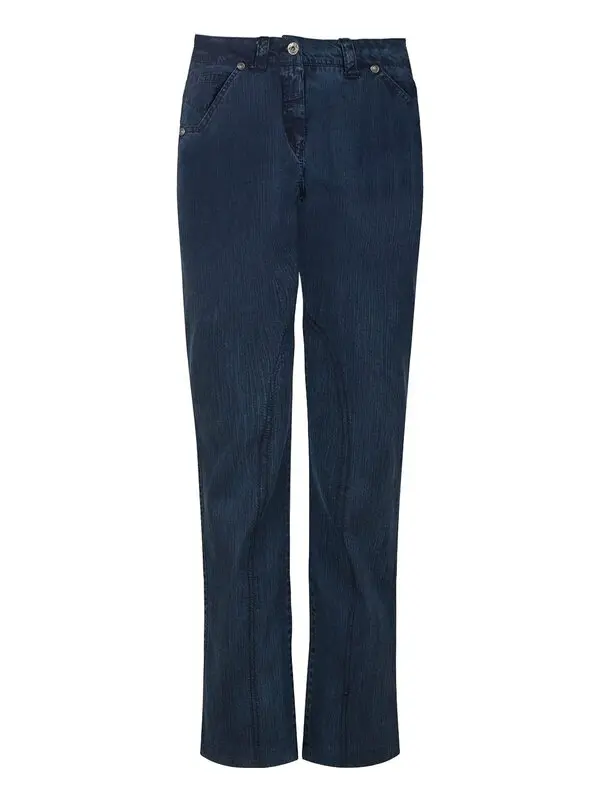 CONQUISTA Full Length Straight Denim Pants - Blue