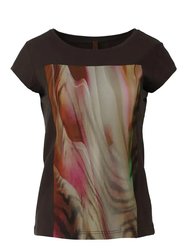 CONQUISTA Abstract Elegance Tee - Brown