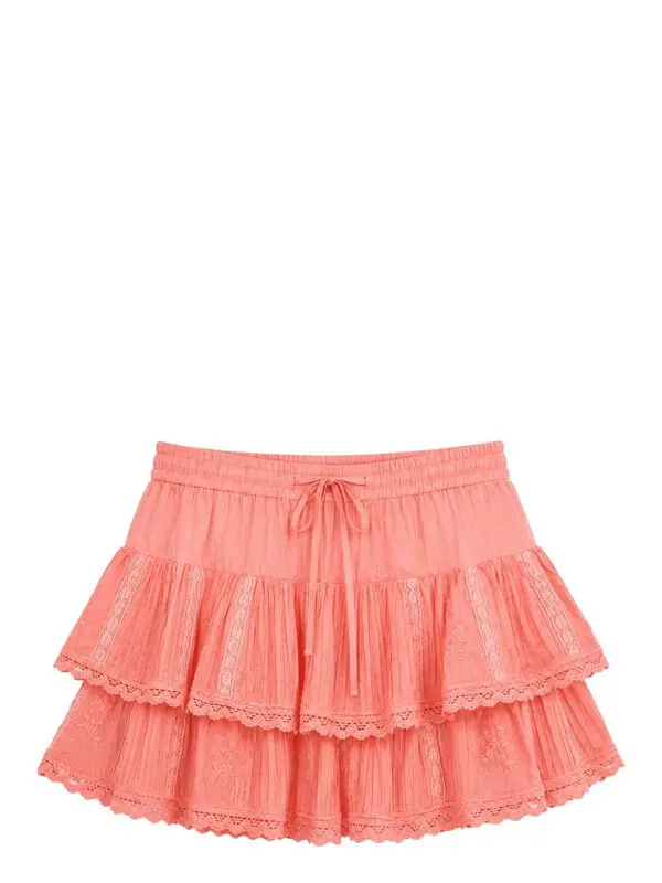 MUCHE & MUCHETTE Coquette Skort Coral - Orange