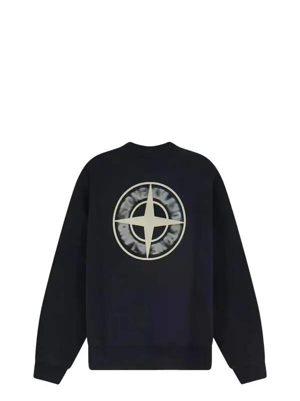 Stone Island Logo-print Sweatshirt - Black