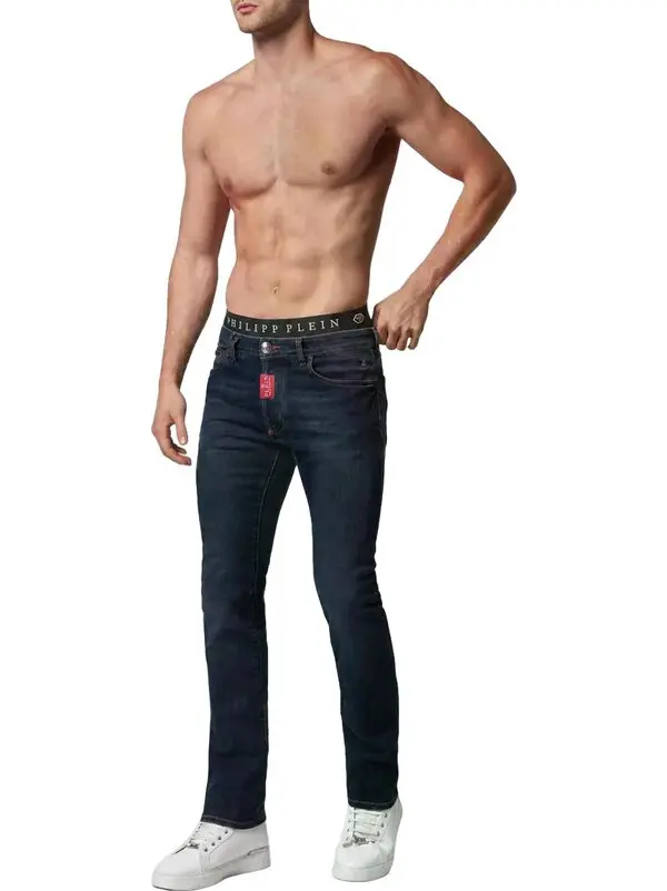 Philipp Plein Straight Supreme Fit Jeans - Blue