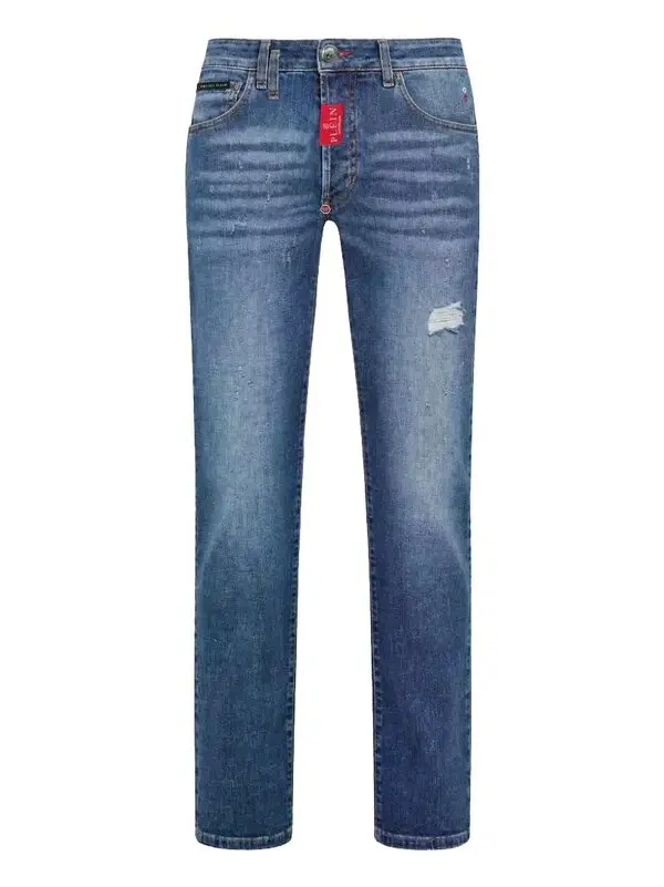Philipp Plein Straight Supreme Fit Jeans - Blue