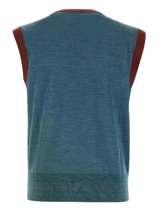 VIVIENNE WESTWOOD Argyle Embroidered Sweater - Blue