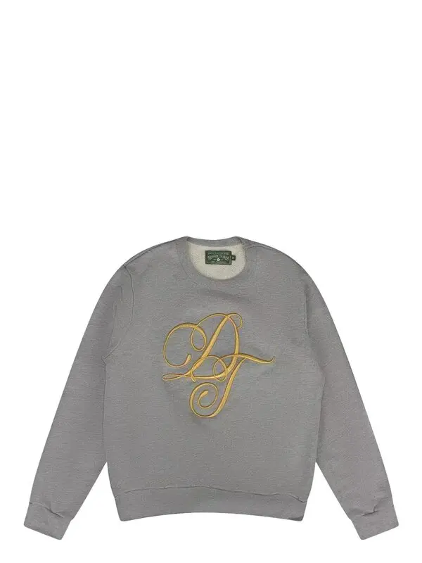DENIM TEARS Script Crew-neck Sweater - Grey