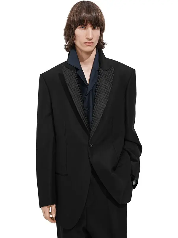 Bottega Veneta Mohair And Wool Jacket - Double Black