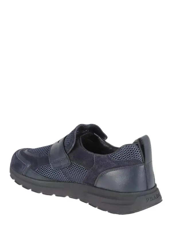 Prada Prax Mesh-panel Slip-on Sneakers - Blue