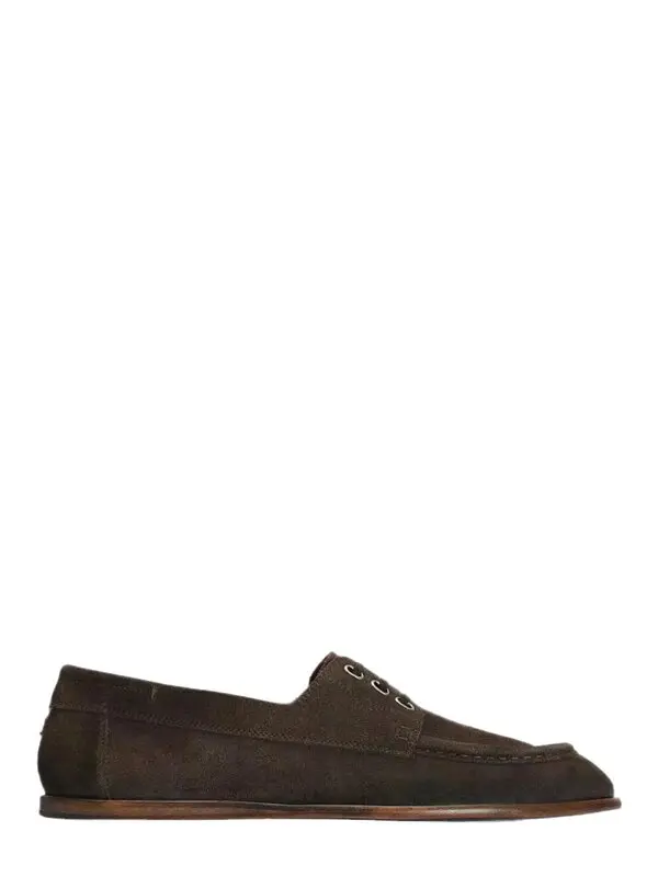 Dolce & Gabbana Derby Shoes In Split - Brown
