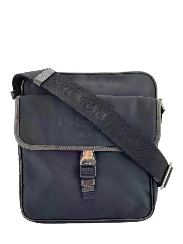 Prada 2010s Buckle-fastening Cross Body Bag - Black