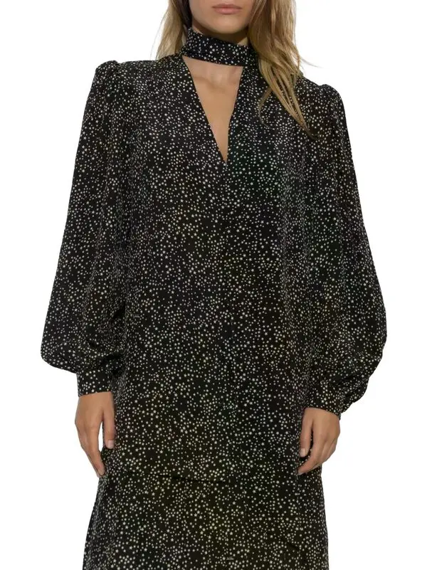 Valentino Garavani Star-print Silk Shirt - Black