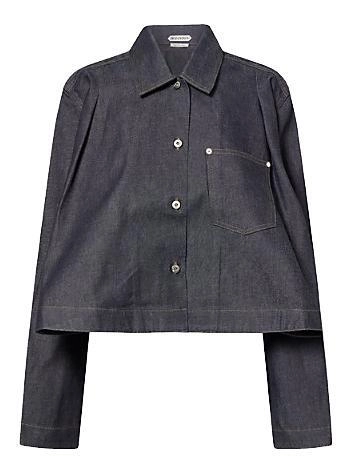 JW Anderson Flare-hem Denim Shirt - Indigo