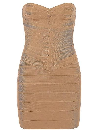 House Of Cb The Sweetheart Strapless Stretch-woven Mini Dress - Tomato