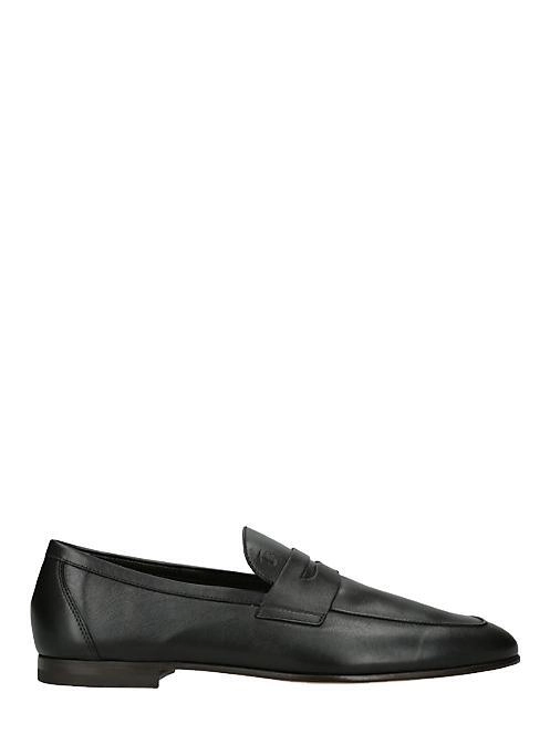 TOD'S Mocassino Leather Loafers - Black