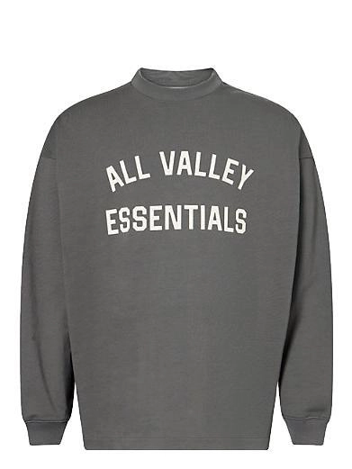 Fear Of God Merch Long-sleeve Cotton T-shirt - Iron Grey