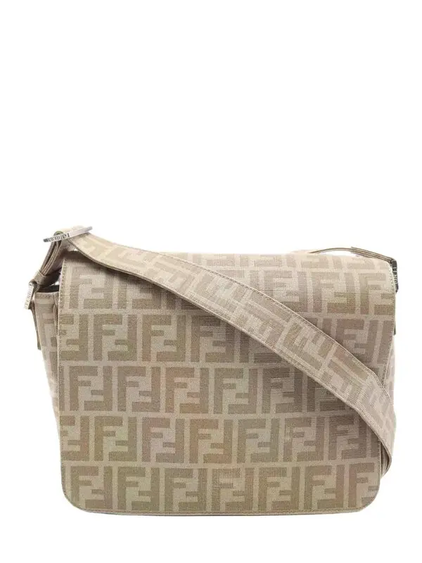 Fendi 2010s Zucca Shoulder Bag - Neutrals