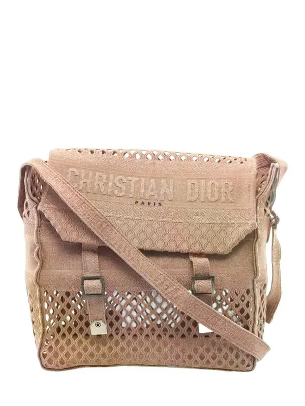 Dior 2010s Diorcamp Mesh Shoulder Bag - Neutrals