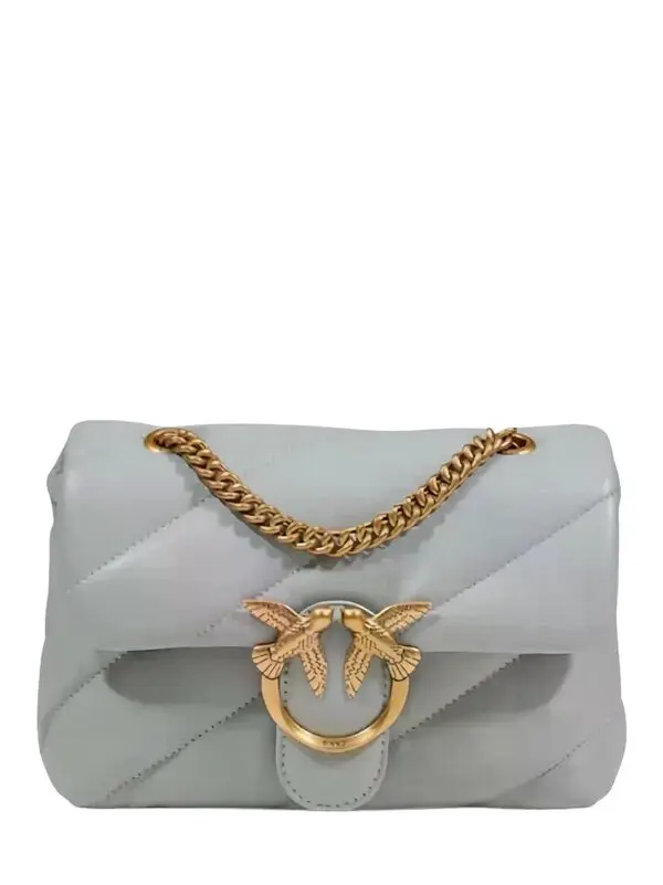 Pinko Mini Love Puff Quilted Shoulder Bag - Grey