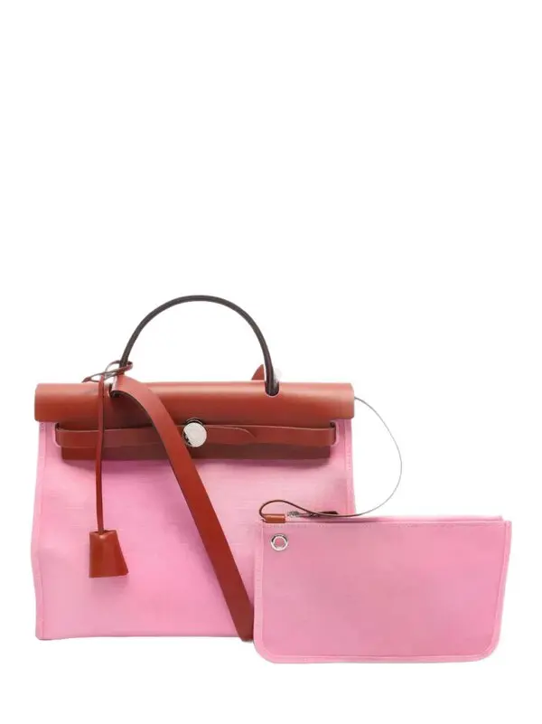 Hermès 2010s Herbag Zip Pm Tote Bag - Pink