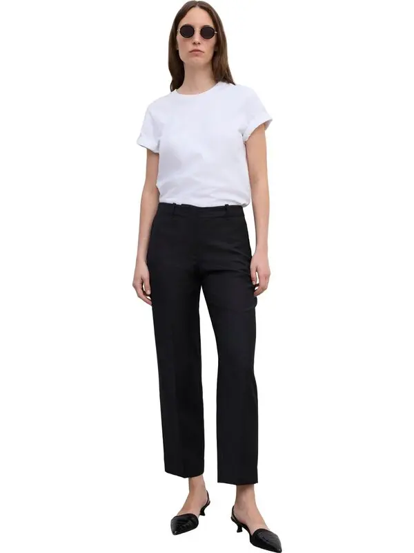 HOUSE OF DAGMAR Cropped Trousers - Black
