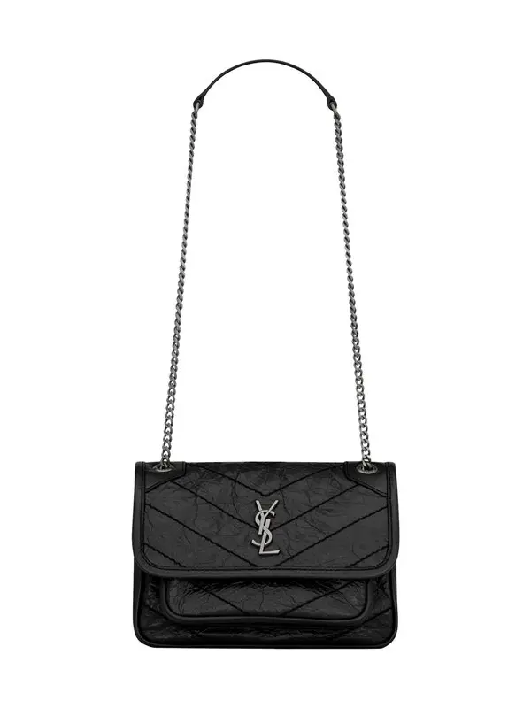 Saint Laurent Mini Niki Chain Shoulder Bag - Black