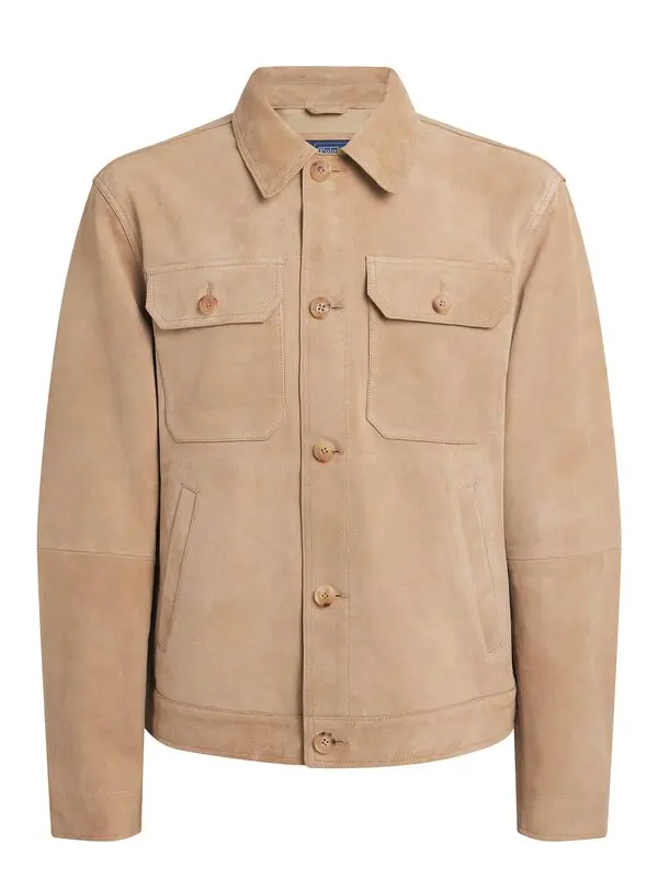 Polo Ralph Lauren Suede Jacket - Beige