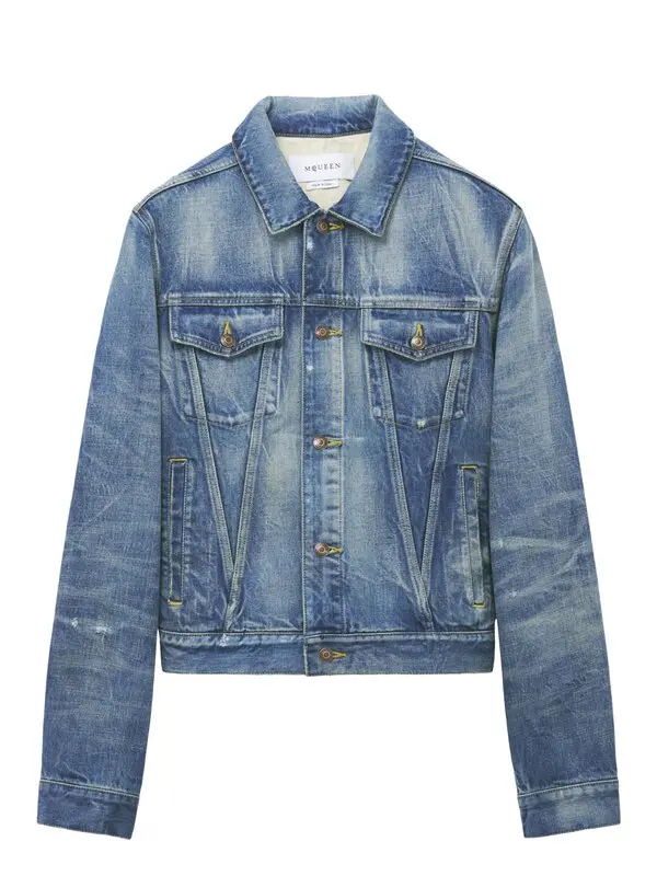 Alexander McQueen Denim Jacket - Blue