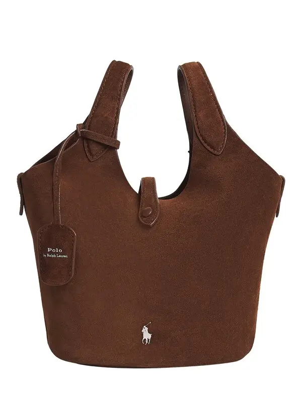 Polo Ralph Lauren Small Suede Polo Play Cross-body Bag - Brown