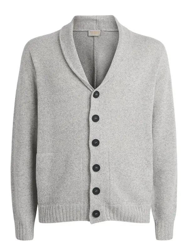 John Smedley Rockford Shawl Collar Cardigan - Grey