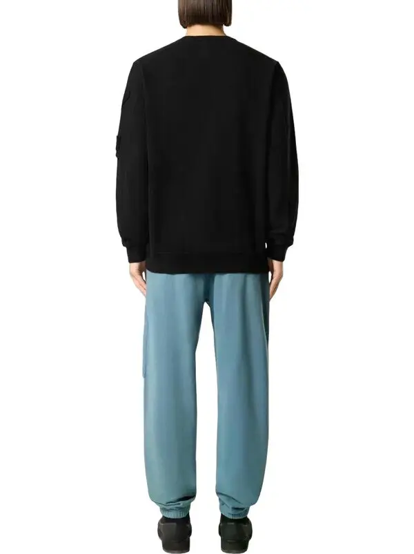 Stone Island Logo-patch Pocket Sweatshirt - Black