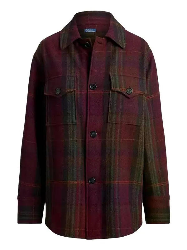 Polo Ralph Lauren Plaid-twill Shirt Jacket - Brown