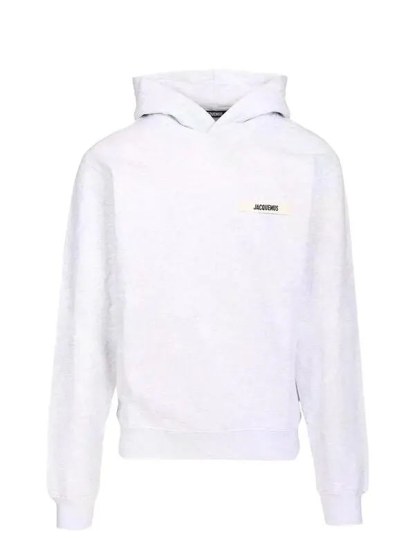 Jacquemus Gros Grain Hoodie - Grey
