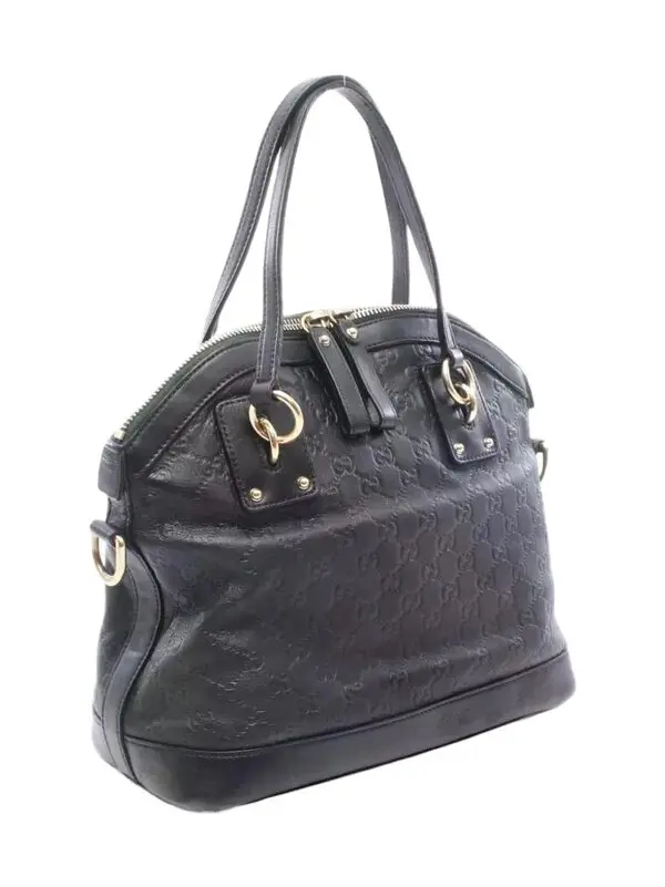 Gucci 2010s Guccissima 2way Shoulder Bag - Black